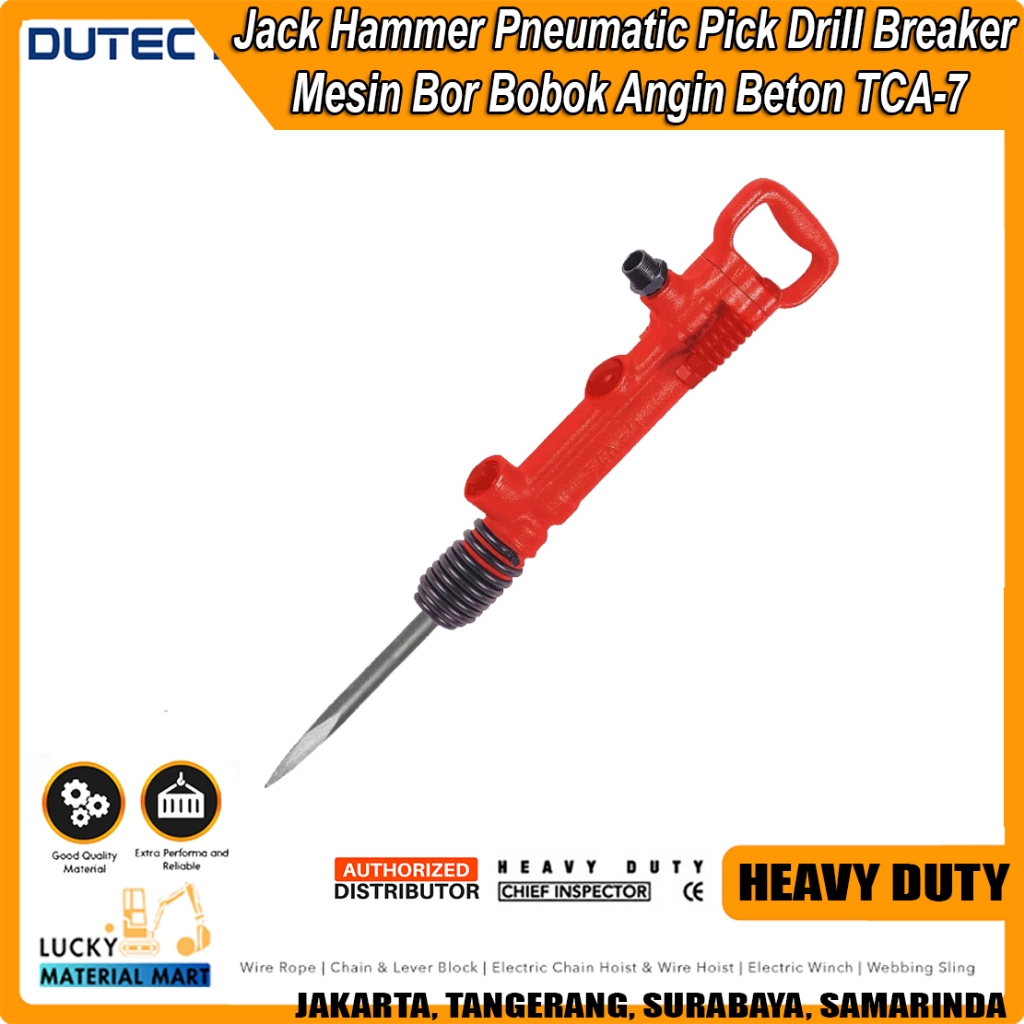 Jual Jack Hammer Pneumatic Pick Drill Breaker Mesin Bor Bobok Angin Aspal Beton TCA-7 dan C6 ...
