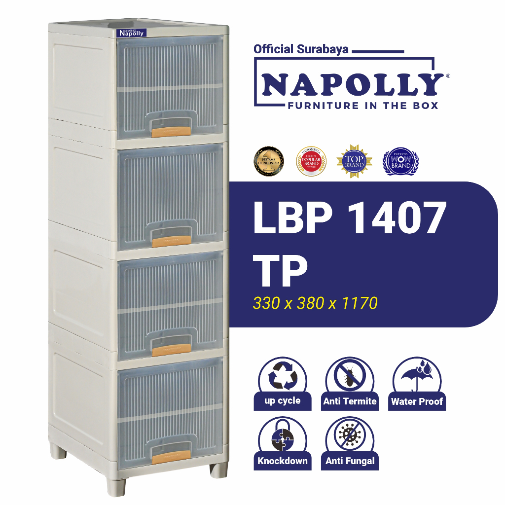 Jual Napolly (Official Surabaya) - Locker Box Plast 4 Susun Pintu ...