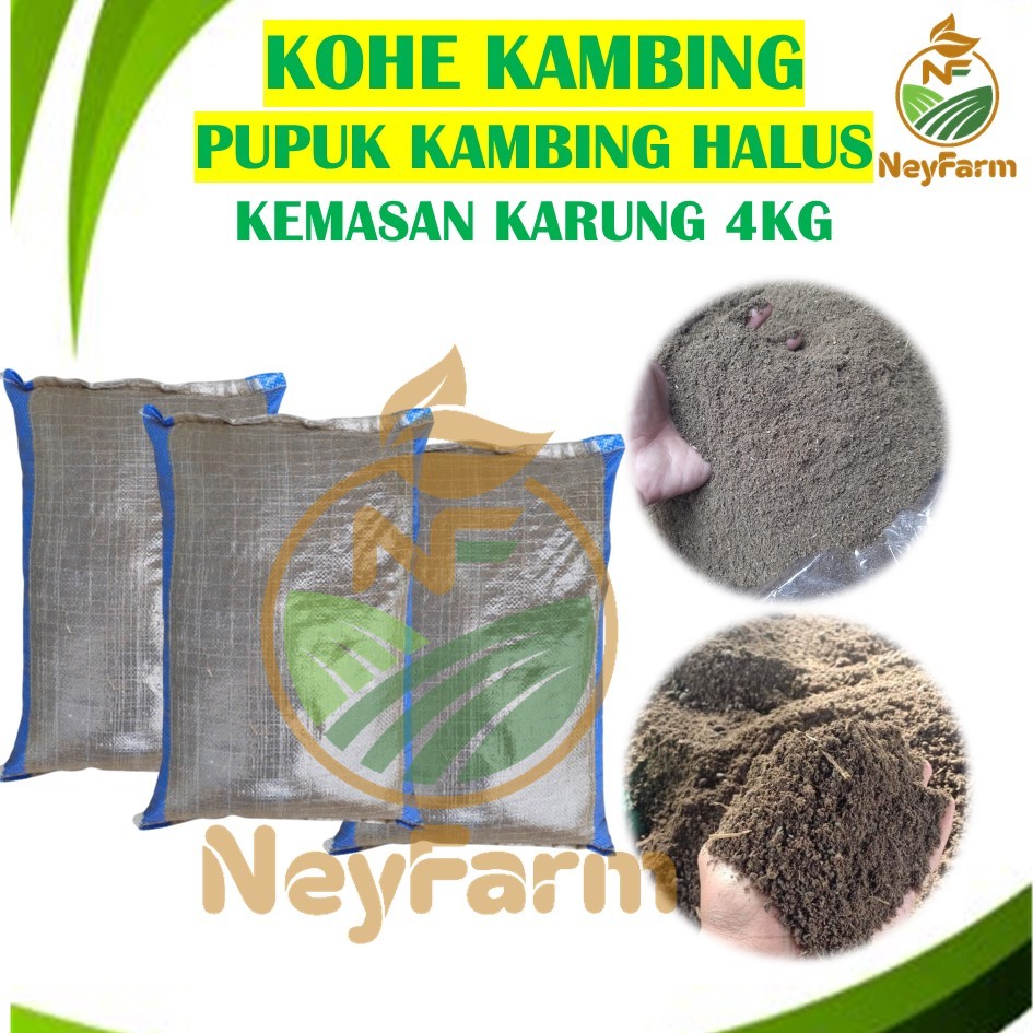 Jual Pupuk Kandang KOHE Kambing Halus Kemasan Karung 5kg Untuk Media ...