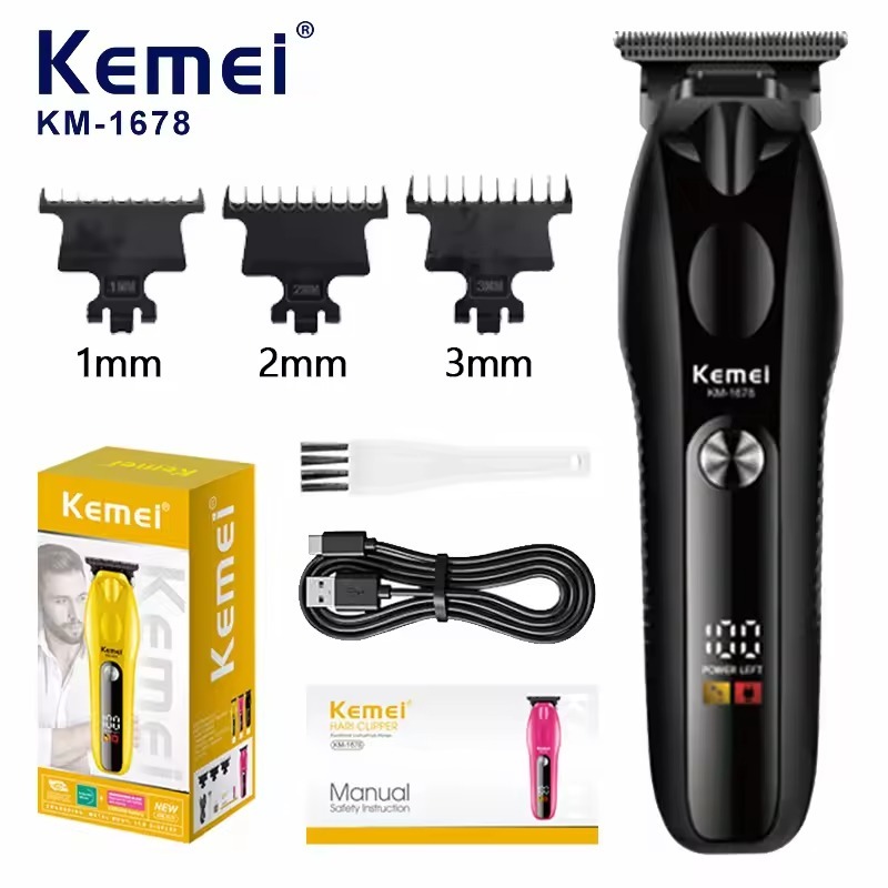 Jual 【COD】Kemei Alat Cukur Rambut Elektrik Hair Clipper Kemei KM-1678/ KM-1678 Alat Pencukur ...