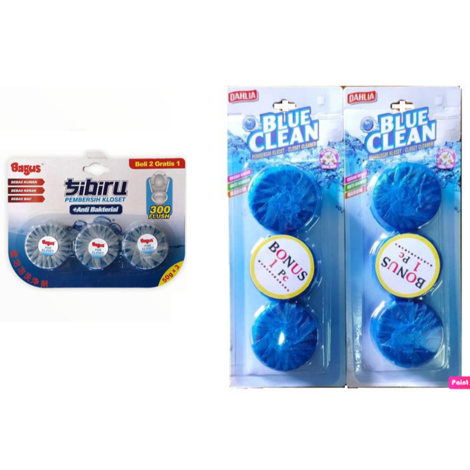 Jual DAHLIA BLUE CLEAN PEMBERSIH KLOSET ISI 3 BAGUS SIBIRU CLOSET ...