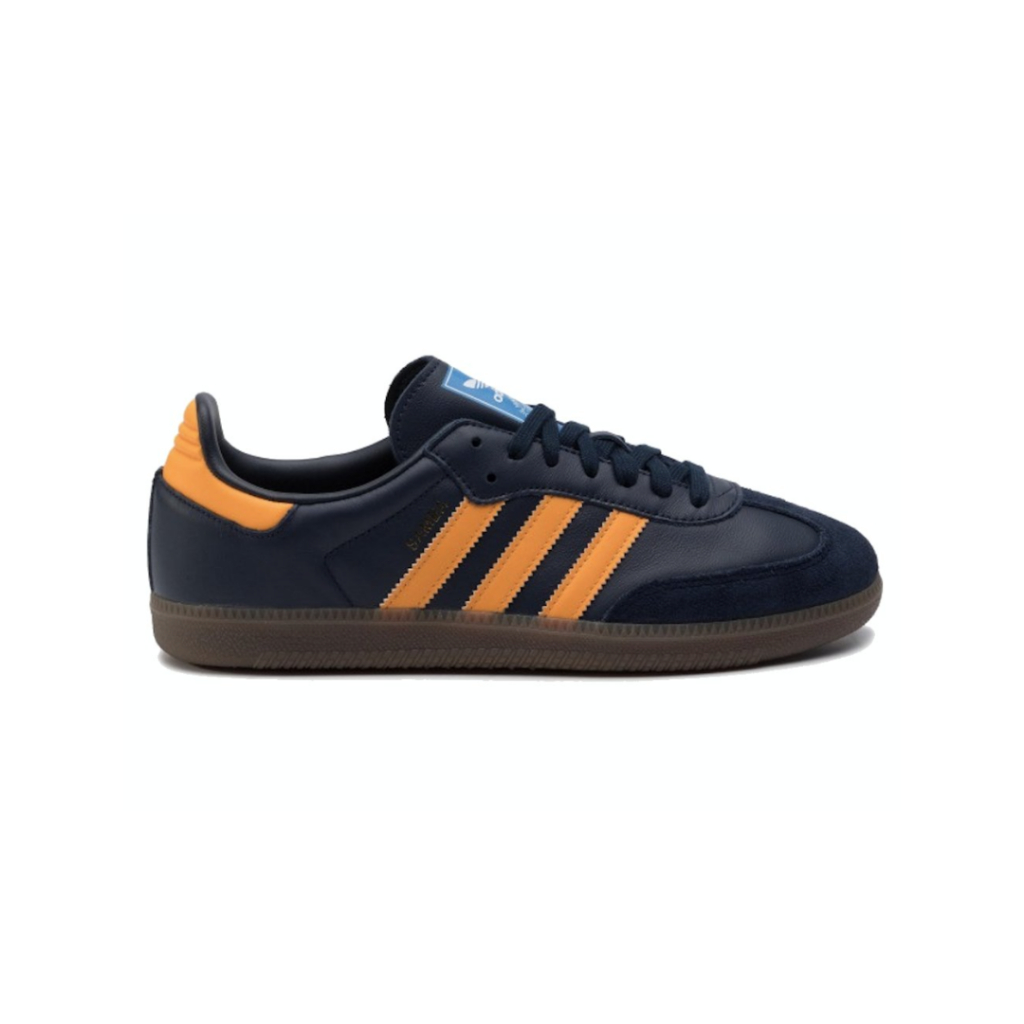 Jual Sepatu Sneakers Adidas Samba OG Collegiate Navy Gold 100% BNIB ...