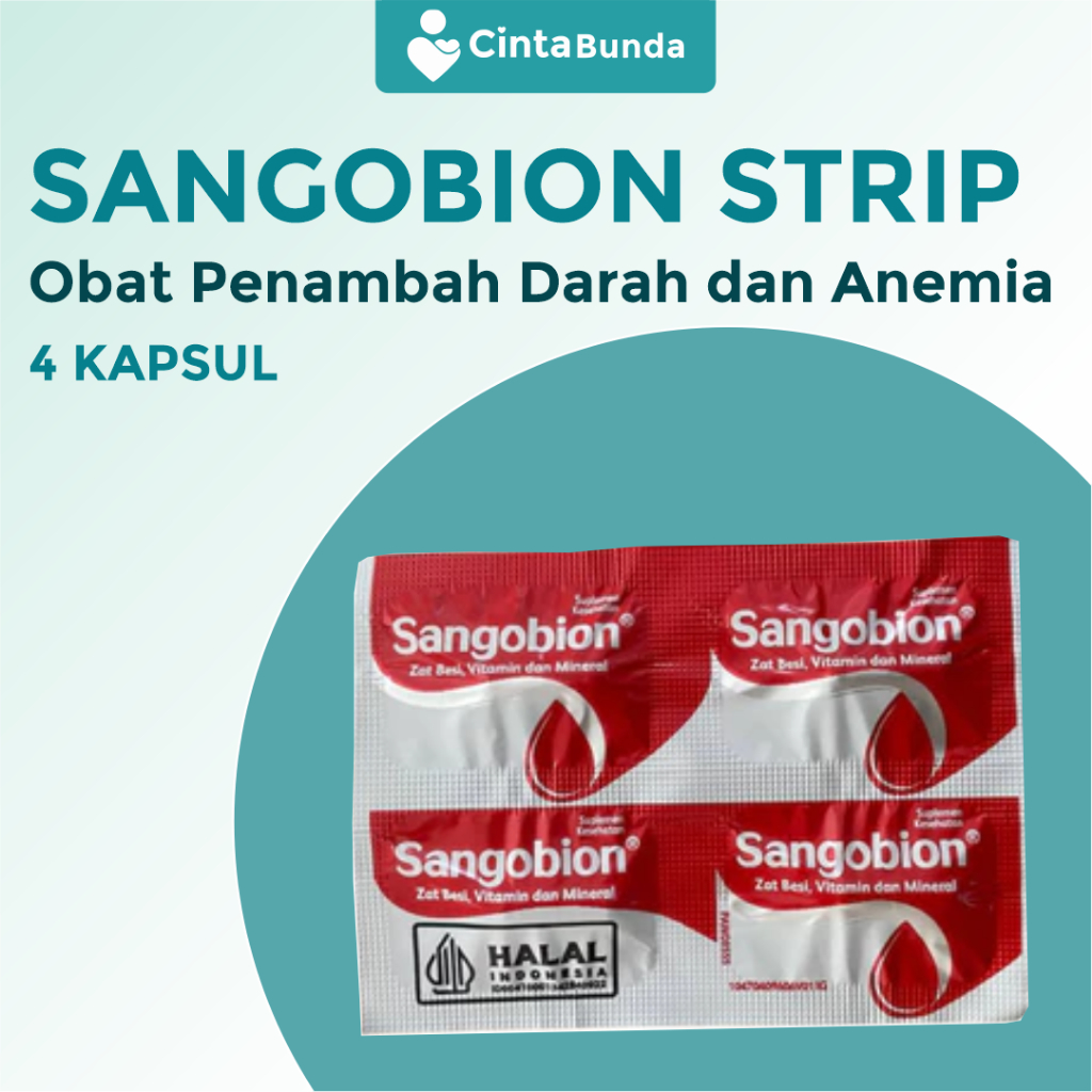 Jual Sangobion Strip 4 Kapsul - Obat Penambah Darah dan Anemia | Shopee ...