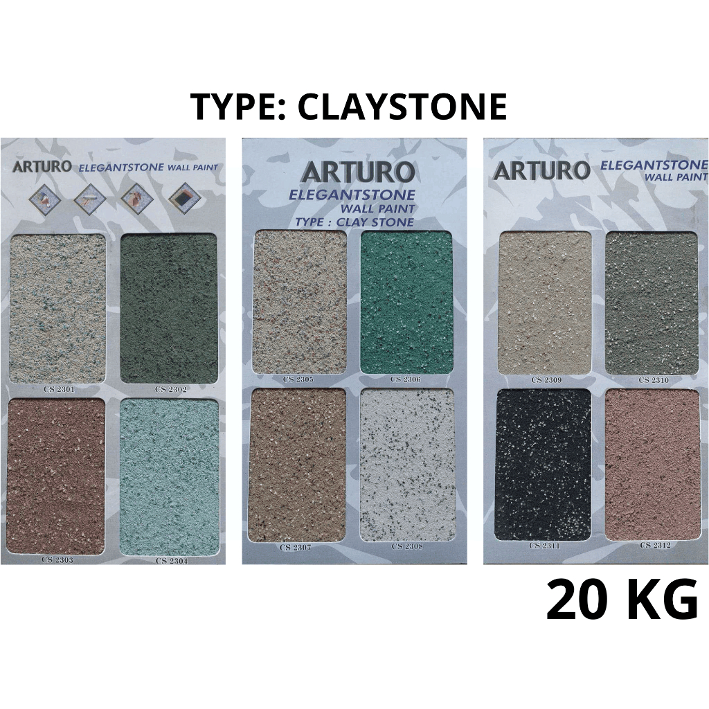 Jual ARTURO Cat Texture Type Claystone 20 KG (PAIL) | Shopee Indonesia