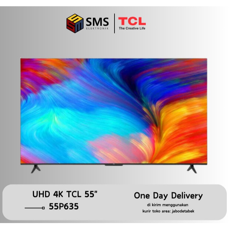 Jual TCL 55P635 4K UHD HDR Smart Google TV w/ Dolby Audio 55 Inch | Shopee Indonesia