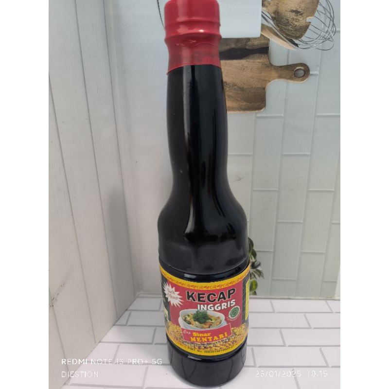 Jual Kecap Inggris Jumbo Kemasan 600mL Cap Sinar Mentari Halal | Shopee ...