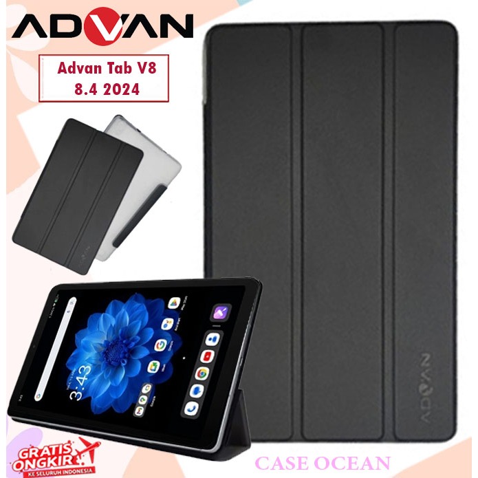 Jual Khusus Advan Tab V8 V 8 8.4 Inch Flip Leather Case Casing Smart ...