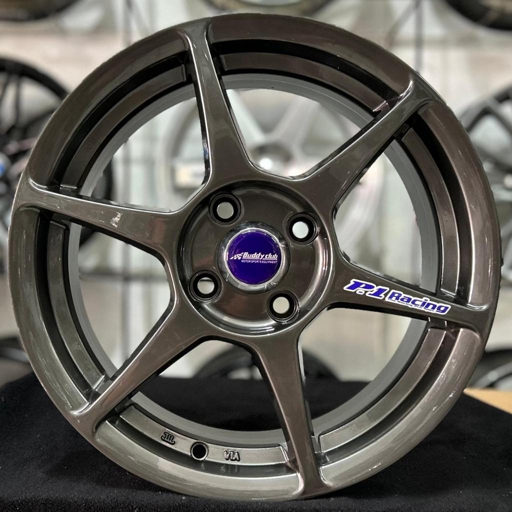 Jual VELG BUDDY CLUB P1 RACING RING 15X6.5 PCD 4X100 ET42 WAENA EJ ...