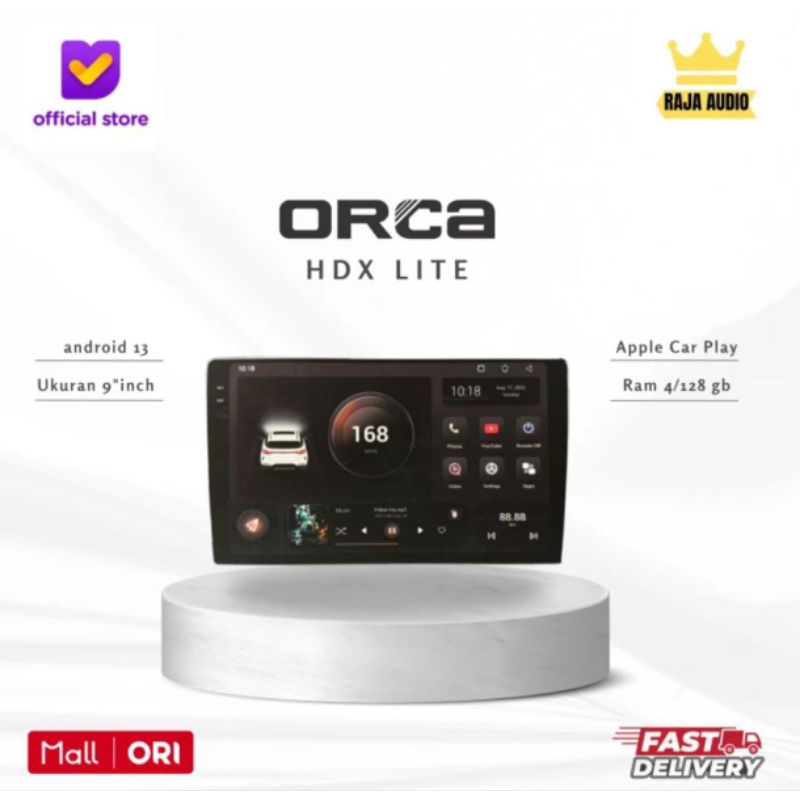 Jual Head Unit Android Orca HDX 9 inch HDX Lite Type Tinggi Ram 4/256 ...