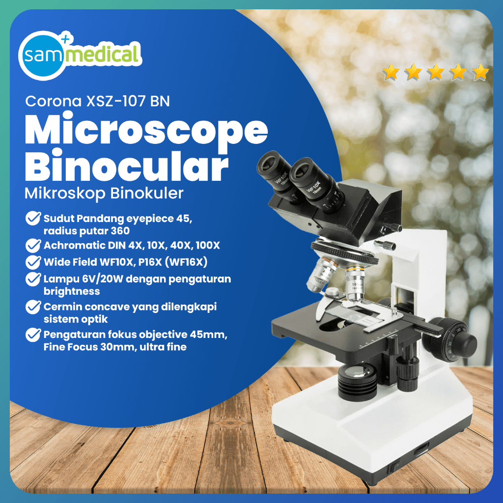 Jual Corona Microscope Binocular XSZ-107 BN / Mikroskop Binokular ...