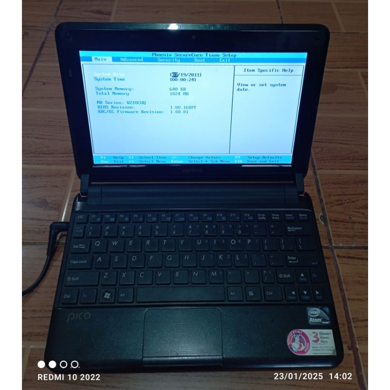 Jual Notebook Axioo Pico W217CU/CJM Intel atom DDR3 kondisi tidak ada ...