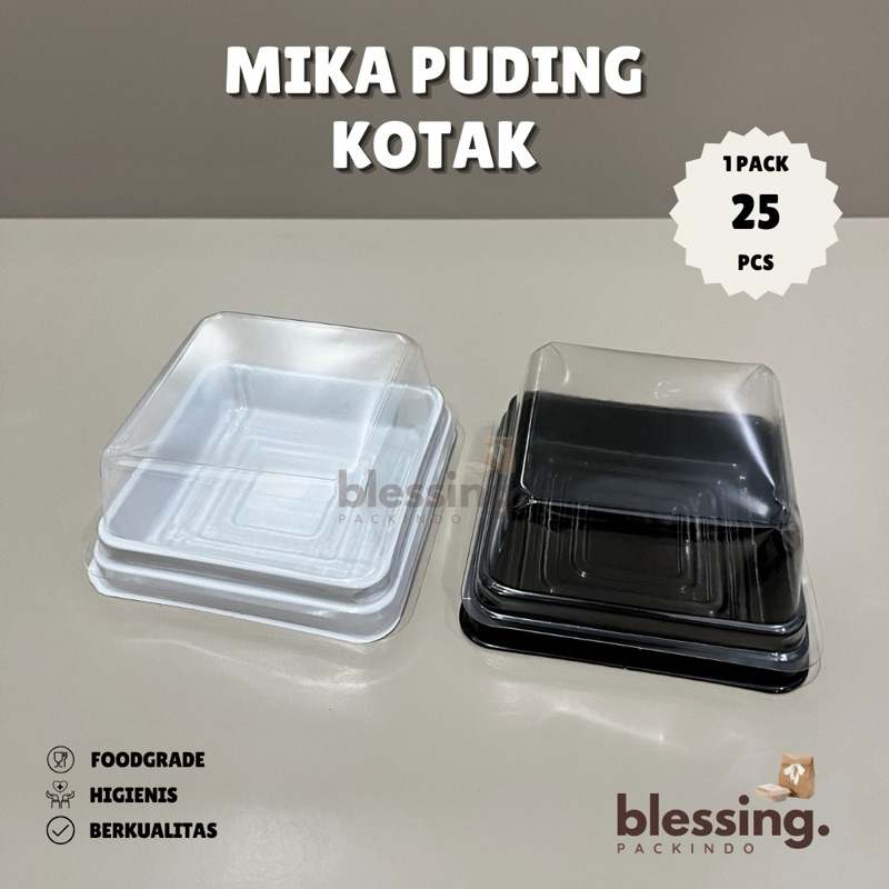 Jual Mika Puding Mini Kotak / Tray Pudding / Mika Mooncake / Mika ...