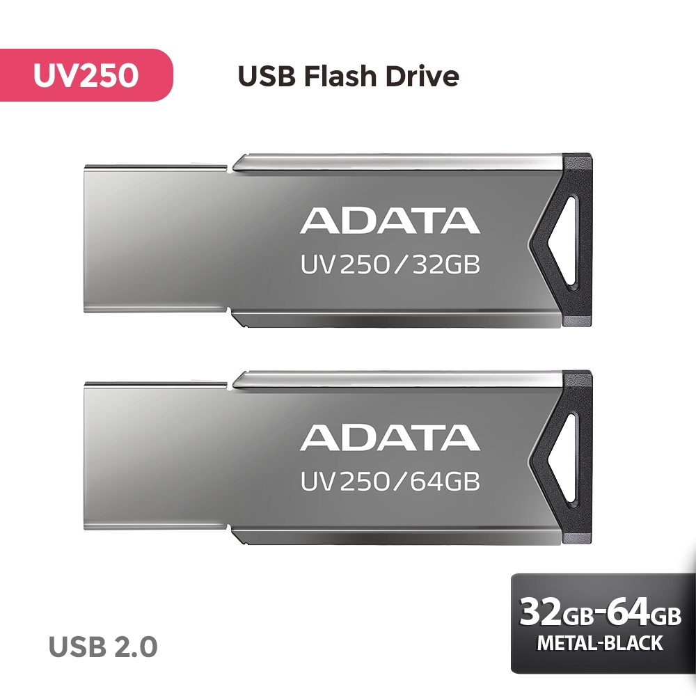 Jual ADATA FlashDisk UV250 USB Flash Drive - 32GB/64GB | Shopee Indonesia