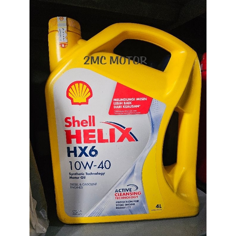 Jual Oli Mobil Shell Helix HX6 10W-40 4Liter/Oli Mesin Mobil | Shopee ...