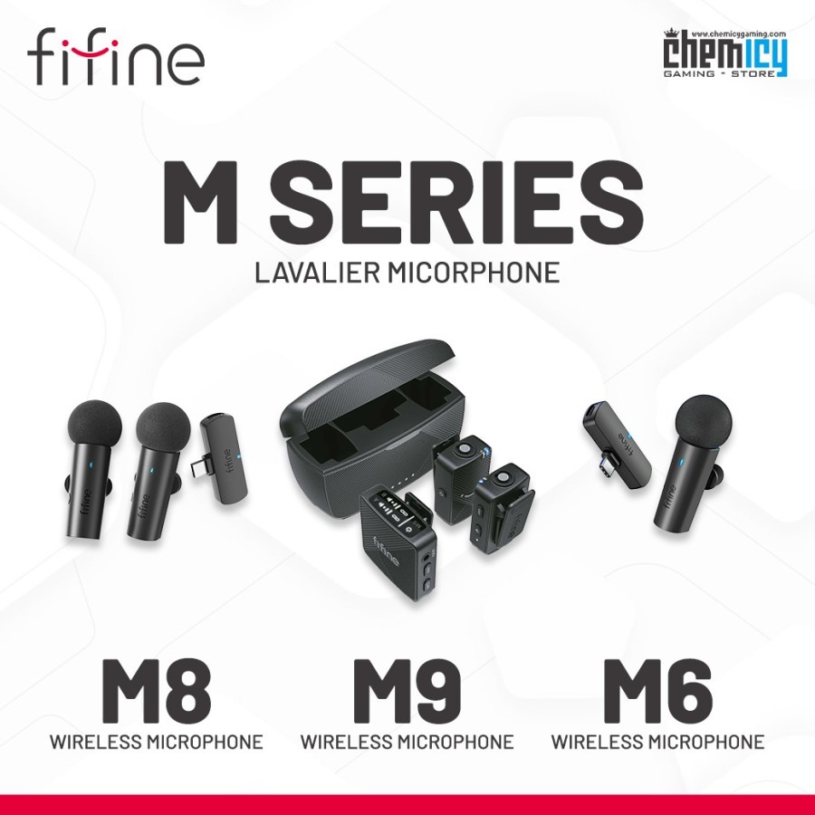 Jual Fifine M Series M6 / M8 / M9 Lavalier Phone Microphone Clip-on for ...