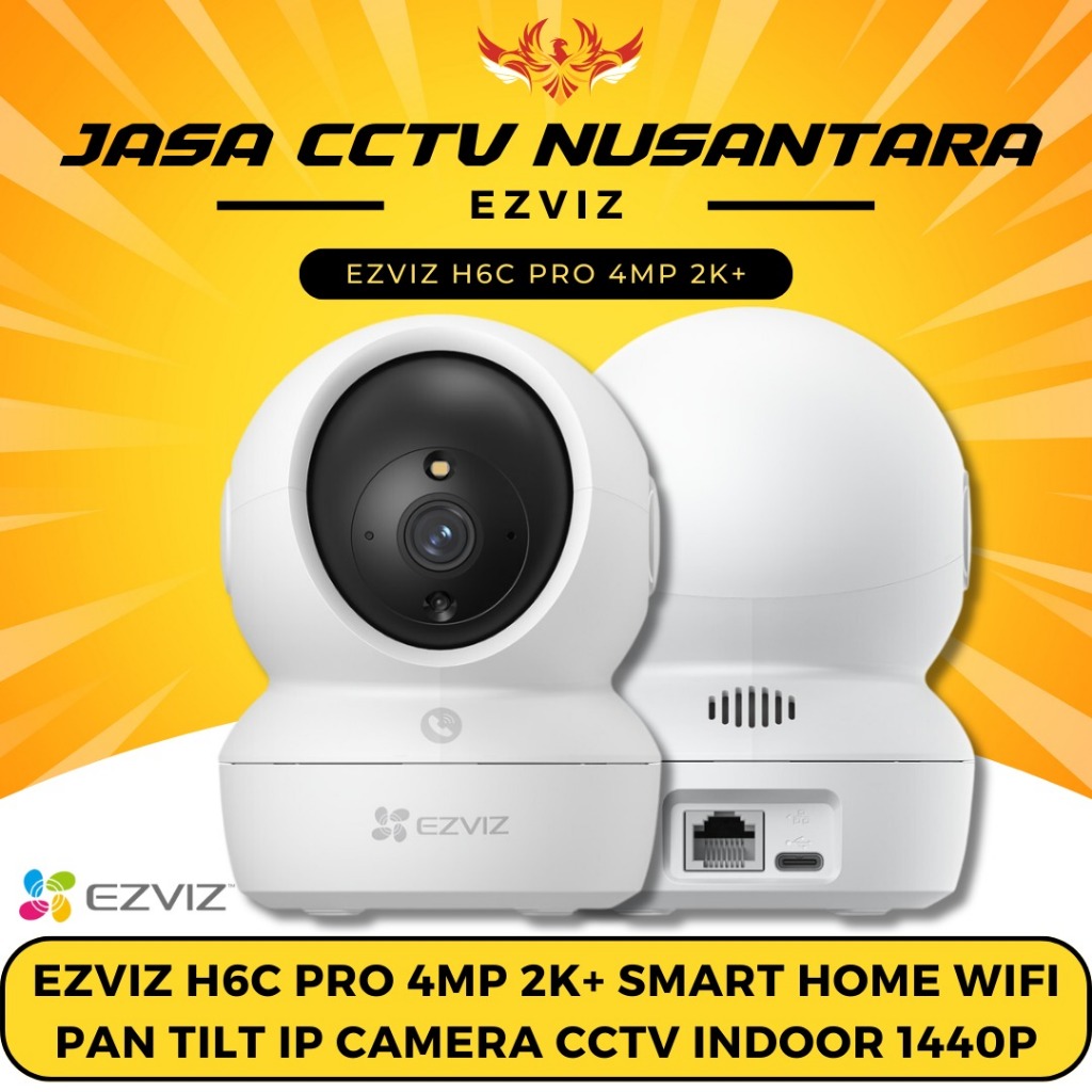 Jual Ezviz H6C Pro 2MP / 4MP (2K+) Smart Home Wifi Camera Pan & Tilt H6 ...