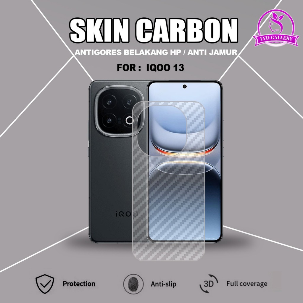 Jual iQoo Z7 iQoo Z8X iQoo Z9 iQoo Z9X Iqoo 13 Skin Carbon Transparan Garskin Anti Gores ...