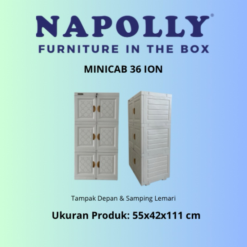 Jual Lemari Napolly Mini Cabinet 36 ION | Shopee Indonesia