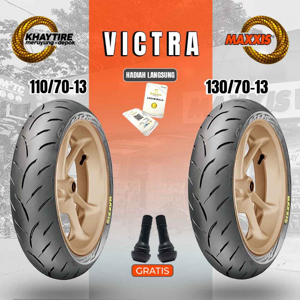 Jual Paket Ban Motor YAMAHA NMAX MAXXIS VICTRA 110/70-13 + 130/70-13 ...