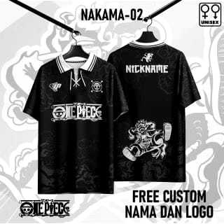 Jual Tshirt Jersey Emboss Retro One Piece/Tshirt Jersey Emboss Tali ...