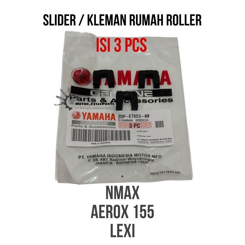 Jual Slider Kleman Rumah Roller Yamaha Nmax Aerox 155 Lexi 2DP | Shopee ...