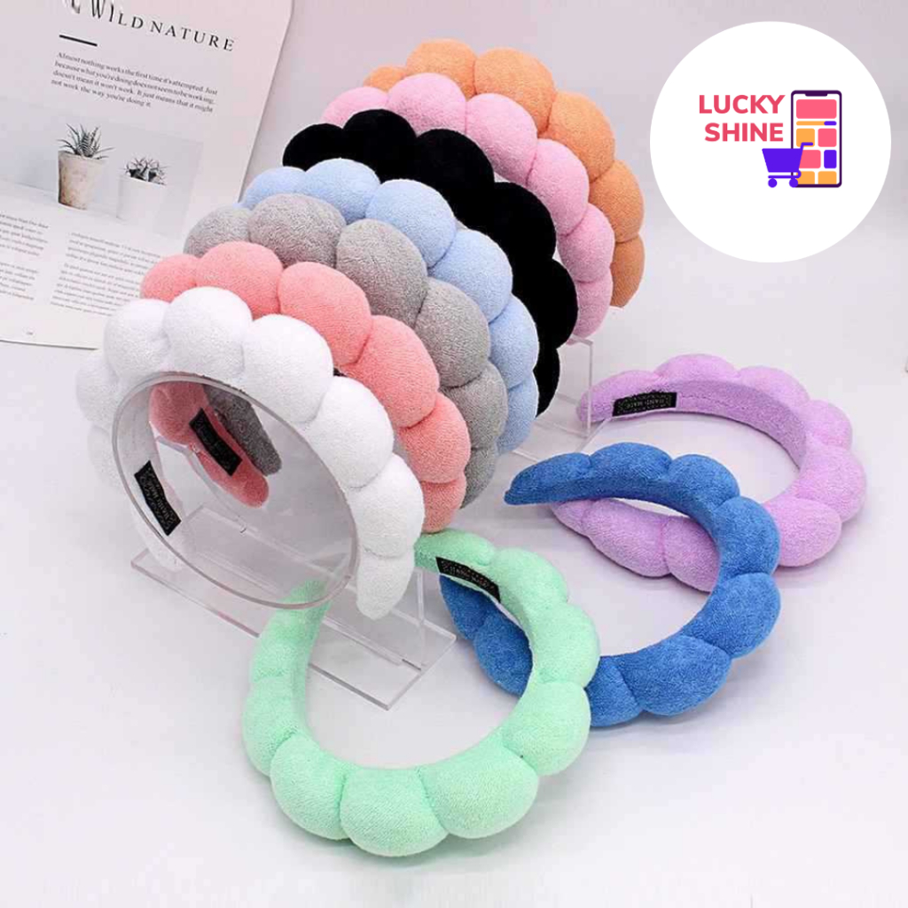Jual CT Bando SHELL Fluffy Empuk Polos/ Bandana Busa Tebal Jumbo CLOUD ...