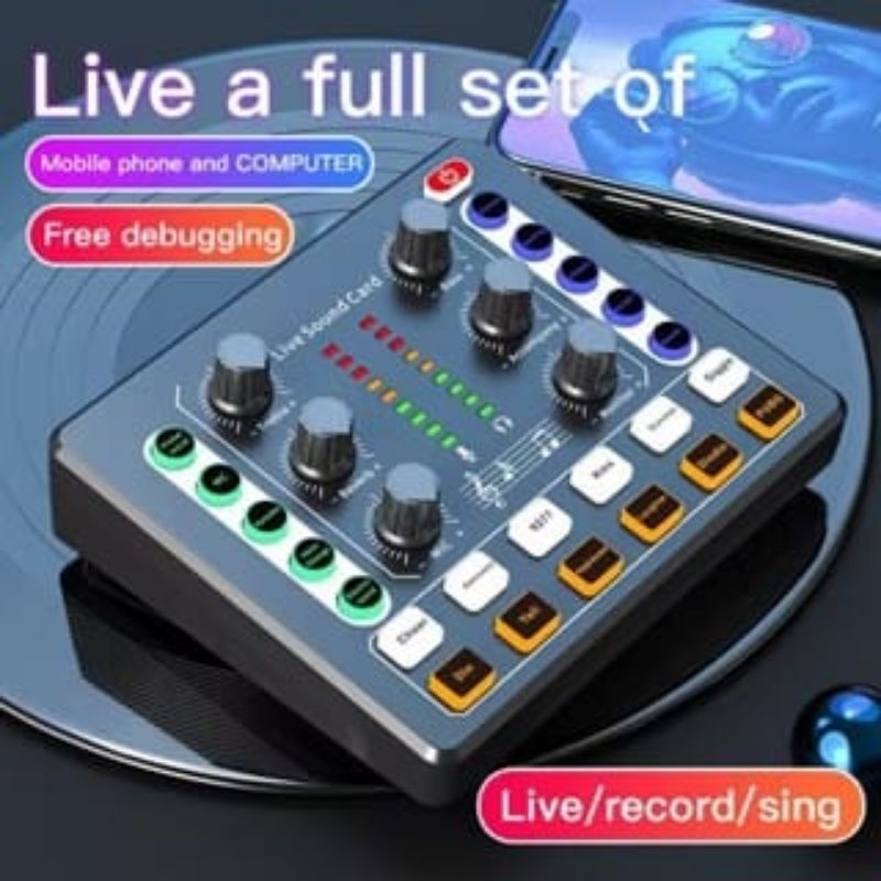 Jual Sound Card Soundcard M8 Bluetooth Support Wireless Mixer Live ...