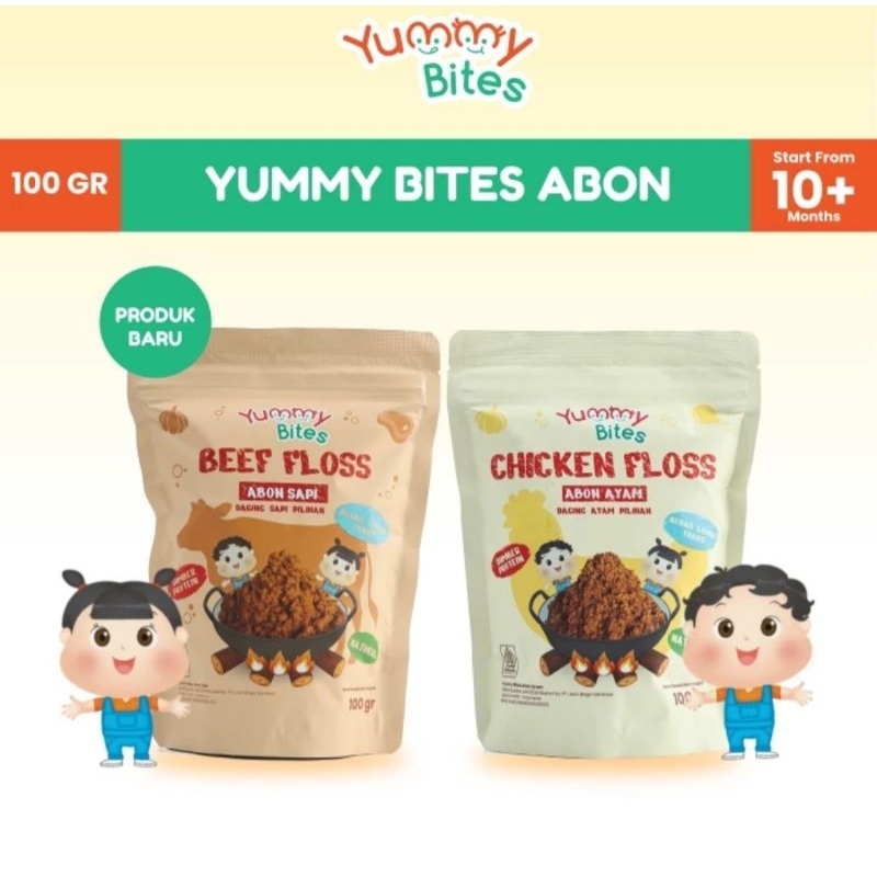 Jual Yummy Bites Abon Sapi Beef Floss & chicken floss 100gr | Shopee ...