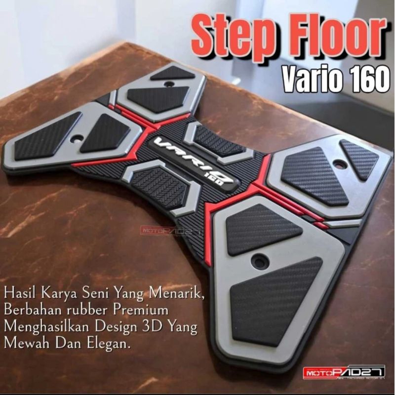 Jual Karpet New Vario 160 V5 motopad 27 Karpet Pijakan Kaki Vario 160 Step Floor Vario 160 2022 ...
