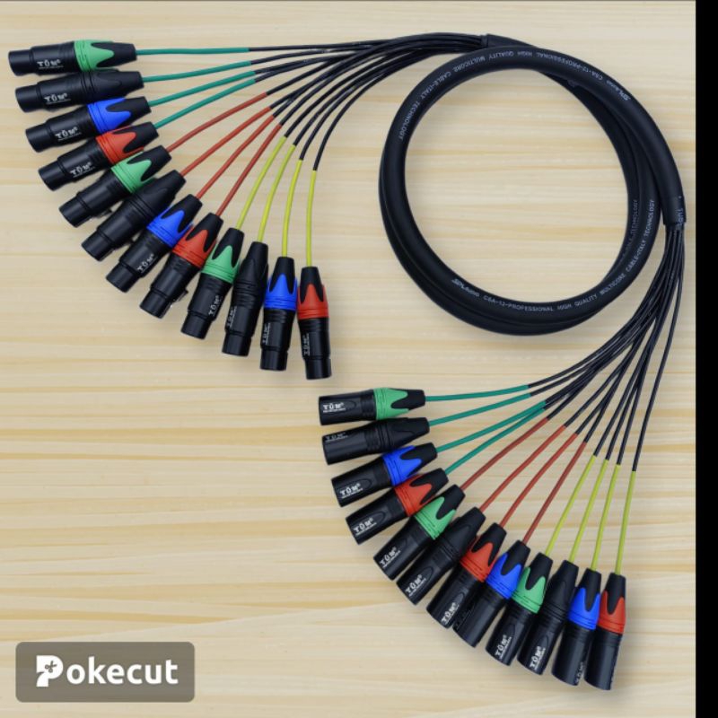 Jual KABEL SPL AUDIO ISI 12 CHANEL SNAKE LENGKAP JACK CANON XLR TUM ...