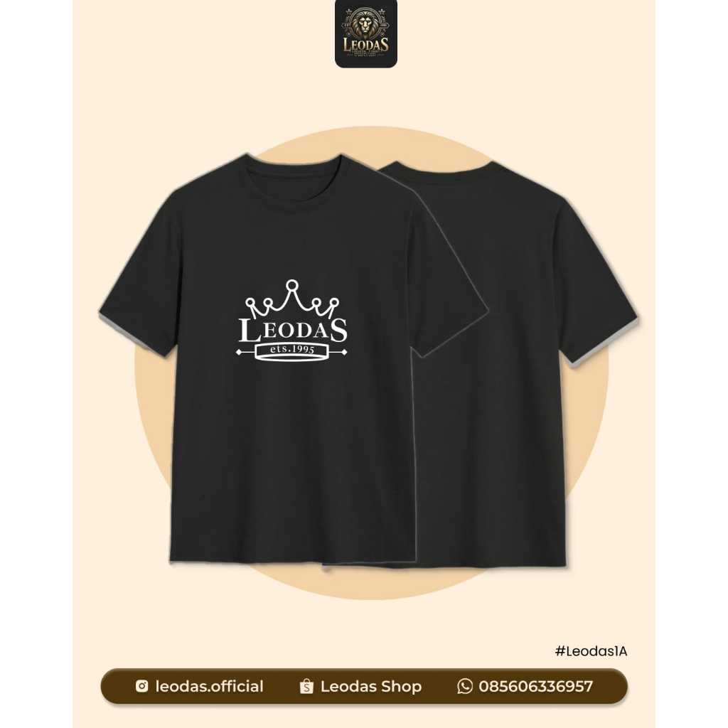 Jual Kaos Cowo Hitam & Putih 1A Leodas | Shopee Indonesia