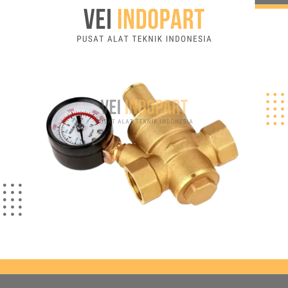 Jual 1" Pressure Reducing Valve PRV Regulator Water Kuningan 1 Inch ...