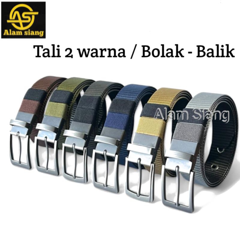 Jual Ikat Pinggang Pria Jarum Nylon Kanvas / Sabuk Pria Jarum Tusuk ...