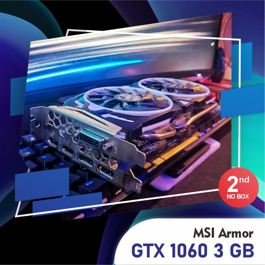Jual MSI GTX 1060 3 GB Armor - 8 Power Pin NVIDIA VGA GPU | Shopee ...