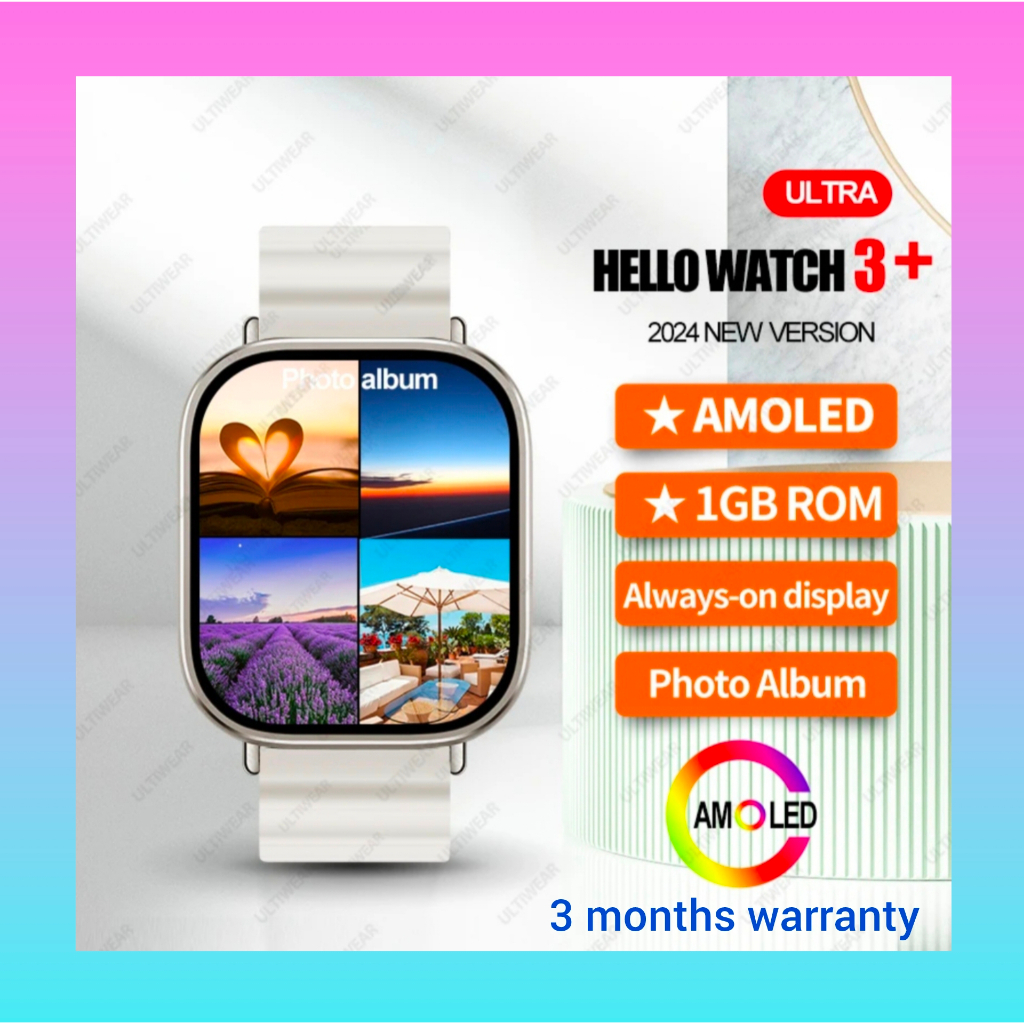 Jual Hello Watch 3 + Plus Gen 2 2.04 Inch Amoled 4GB 450mAh BT Call NFC ...