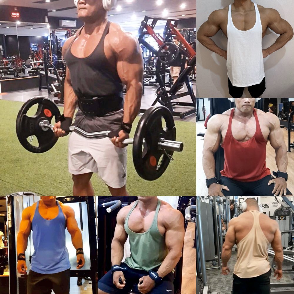 Jual STRINGER GYM PRIA SINGLET FITNESS PAKAIAN ATASAN COWOK OLAHRAGA ...