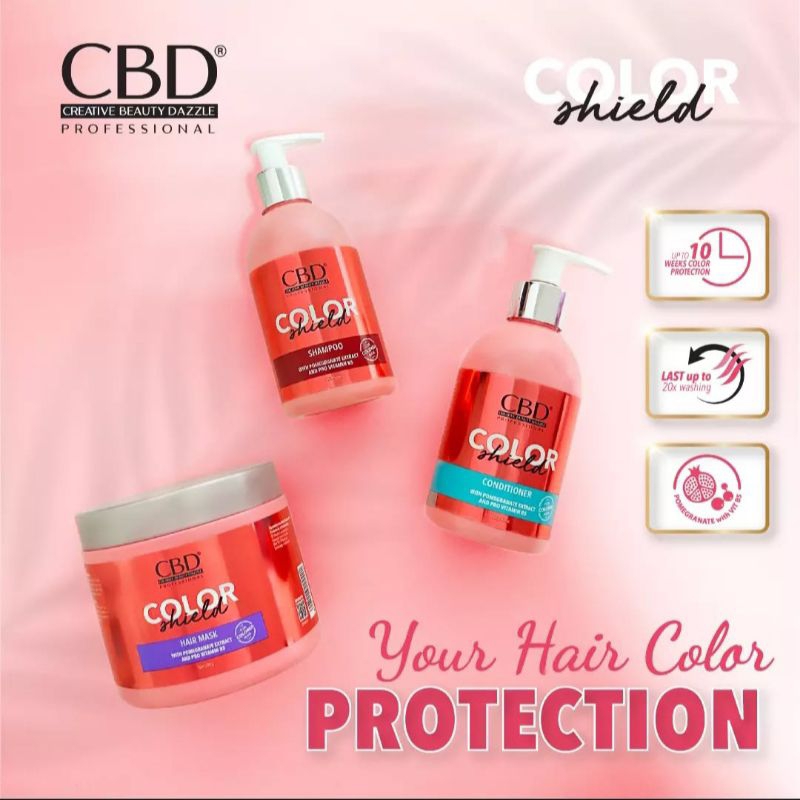 Jual CBD Paket BESAR COLOR SHIELD ( Shampo + Condi + Mask 500ml ...