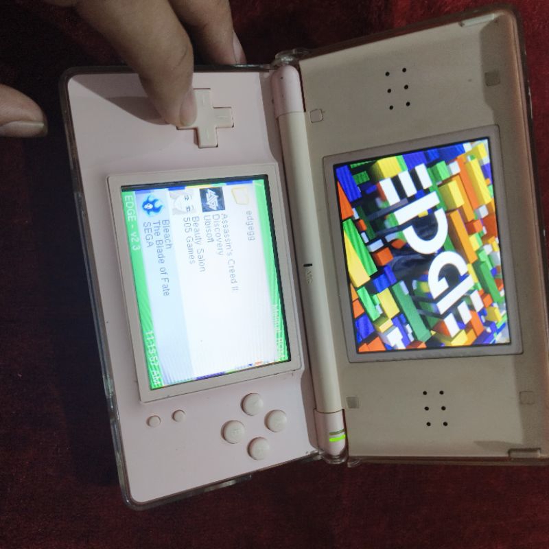 Jual nds lite Nintendo DS lite merah hitam, pink,biru Dongker,putih mmc full game flash card ...
