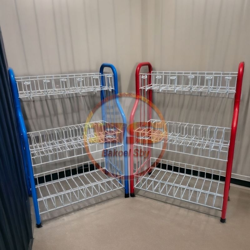 Jual Rak Piring Susun 3 Minimalis / Rak Dapur / Rak Murah Anti Karat ...