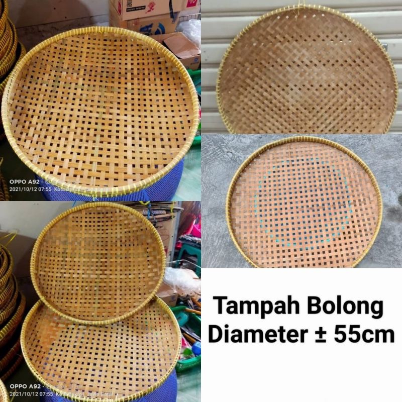 Jual tampah bambu tampah bolong buat bakso diameter ± 55cm | Shopee ...