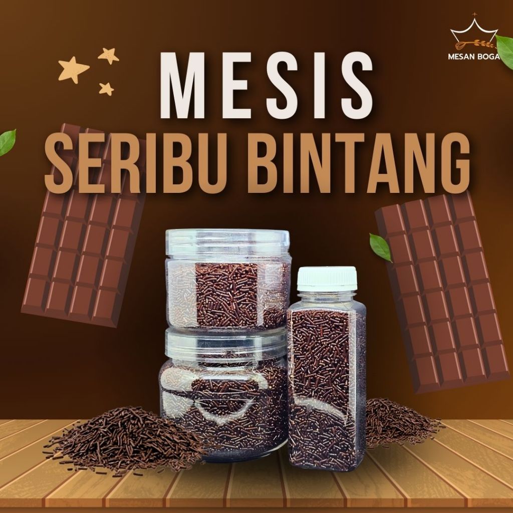 Jual Mesis Cokelat Seribu Bintang / Chocolate Sprinkles Seribu Bintang ...