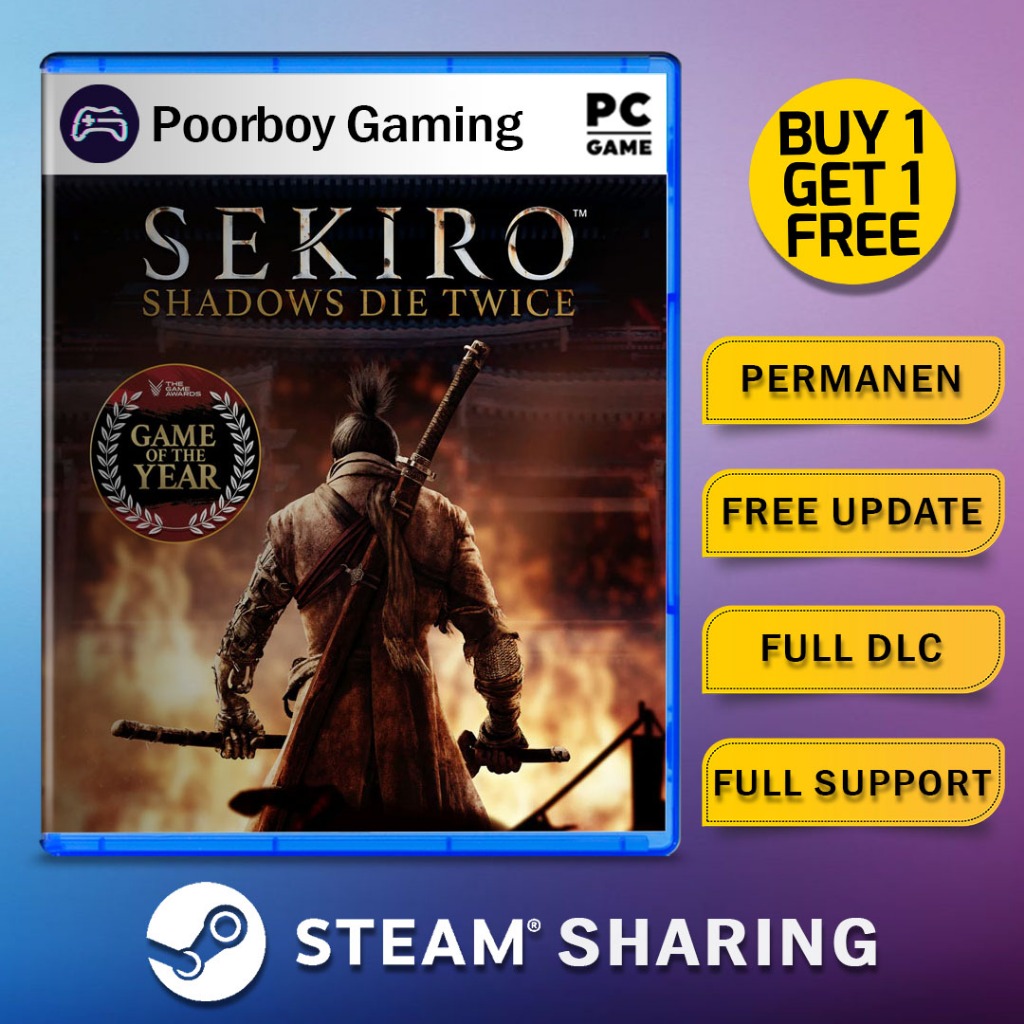 Jual SEKIRO SHADOWS DIE TWICE PC ORIGINAL | Shopee Indonesia