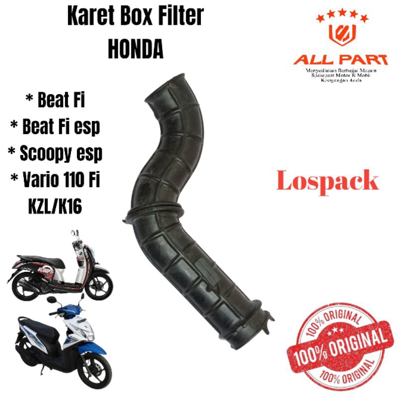 Jual (ORIGINAL) Karet selang box filter honda beat fi beat pop vario ...