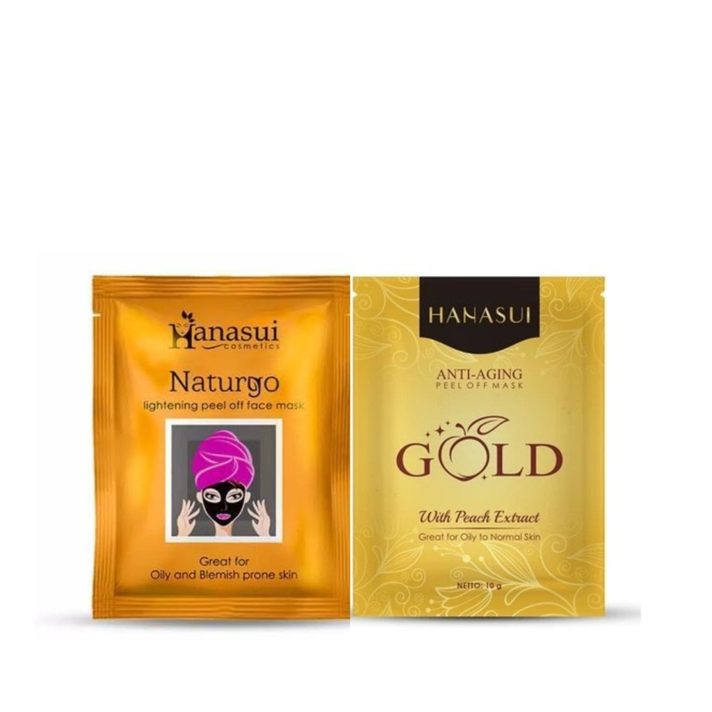 Jual MASKER HANASUI NATURGO PEEL OFF BLACK MASK DAN PEEL OFF GOLD MASK ...