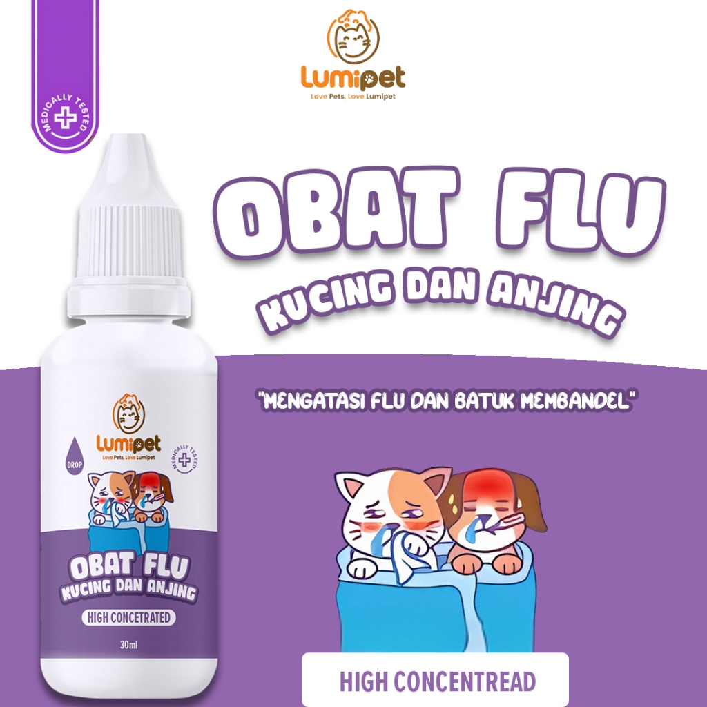 Jual LUMIPET Obat Flu Kucing dan Anjing Efektif Mengatasi Pilek Batuk ...