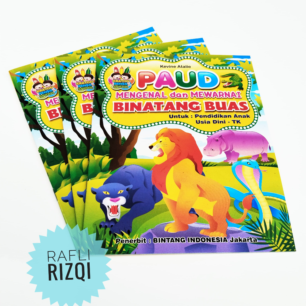 Jual Buku Mengenal Dan Mewarnai Binatang Buas / Buku Mewarnai / Buku Mewarnai Binatang Buas ...