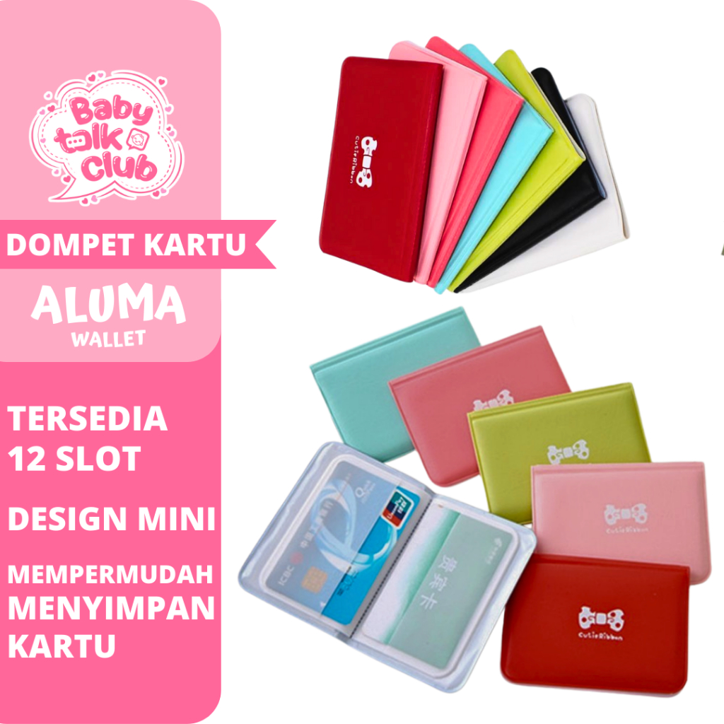 Jual Dompet Kartu Motif Pita ID Card Wallet Holder Mini | Shopee Indonesia