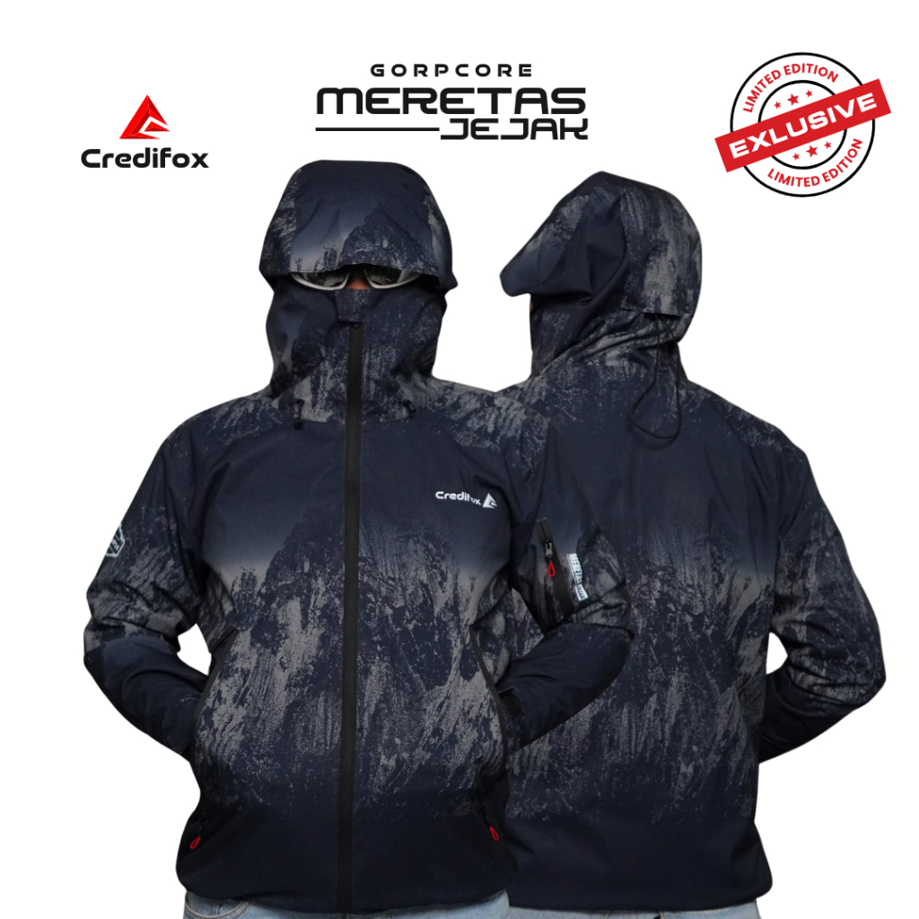 Jual Jaket Gunung CREDIFOX Gorpcore Limited Edition 3 Layer Waterproof ...