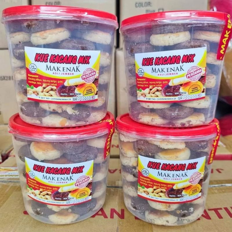 Jual Kue Kacang Mix Mak enak Asli Jember 900 gr | Shopee Indonesia