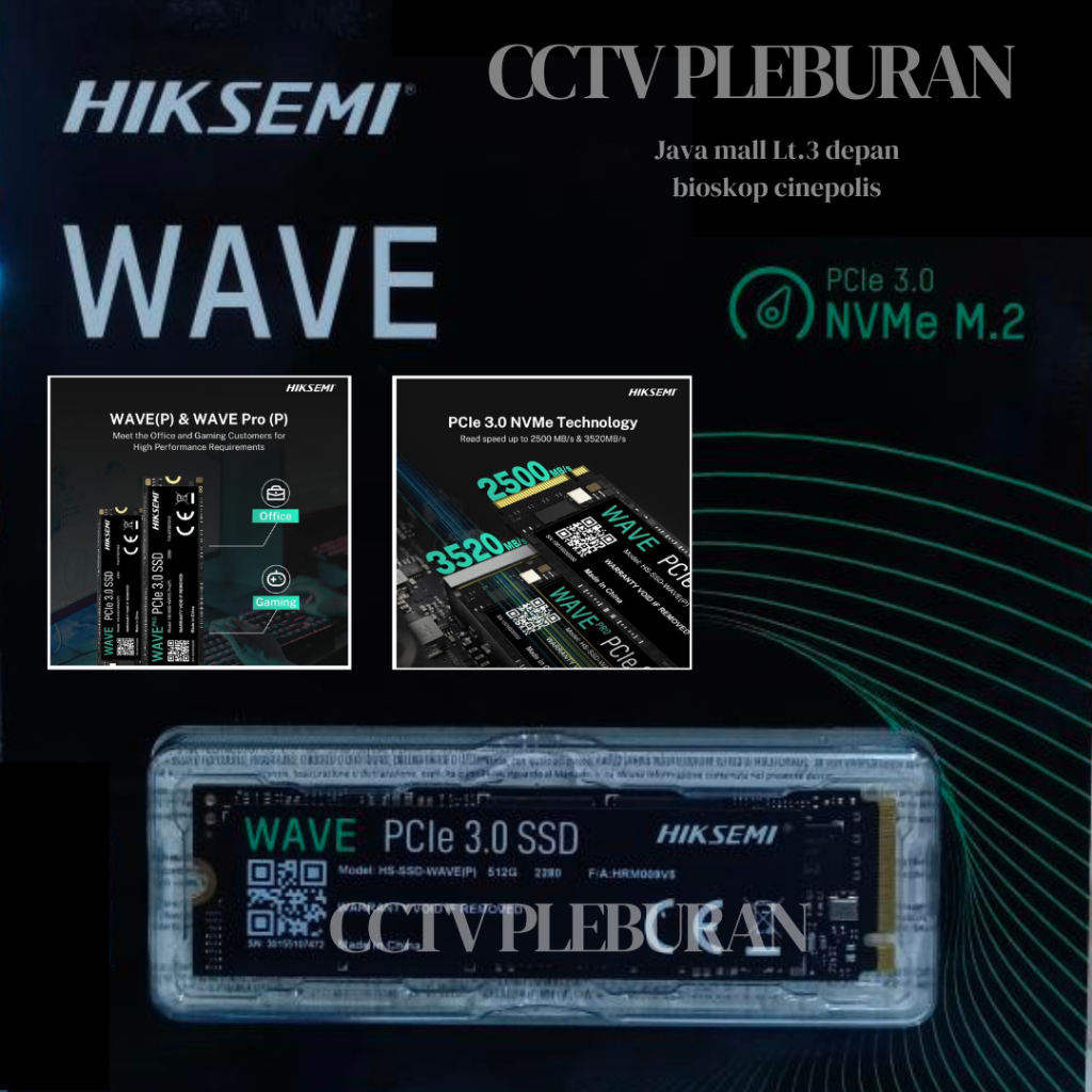 Jual SSD HIKSEMI WAVE PCIe Gen3x4 NVME 512GB HS-SSD-WAVE(P) | Shopee ...